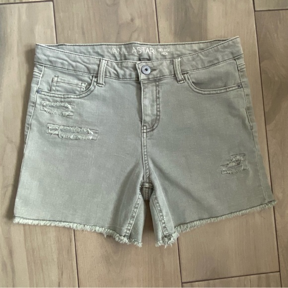 Vanilla Star | Shorts | Vanilla Star Mid Rise Midi Distressed Jean ...